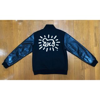 KEITH HARING - 美品 コロンビア キースへリング 袖レザー KEITH HARING - 美品 コロンビア キースへリング 袖レザー