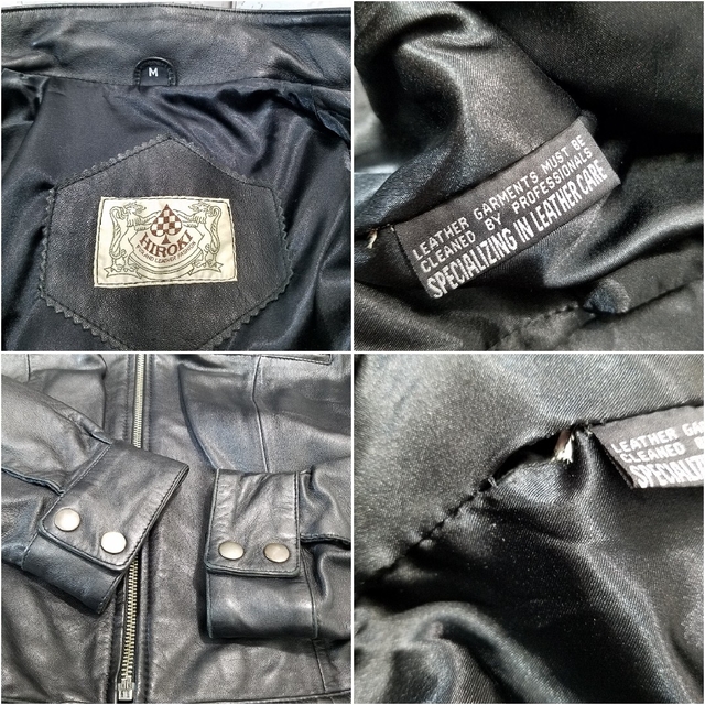 HIROKI】レザージャケット 横浜元町 ライダース シープスキンの HIROKI】レザージャケット 横浜元町 ライダース シープスキンの