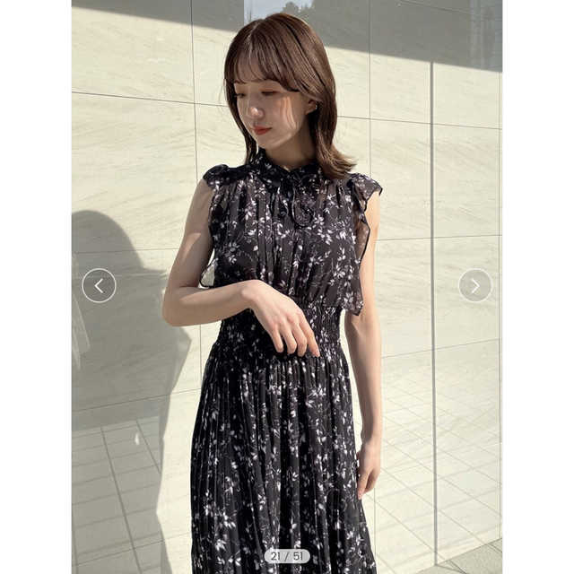 SNIDEL ♡ Sustainableフリルプリーツワンピース SNIDEL ♡ Sustainableフリルプリーツワンピース