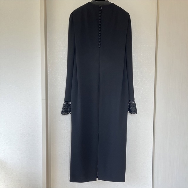 mame - Embroidered Cuff Crew Neck Dressの通販 by yuki's shop mame - Embroidered Cuff Crew Neck Dressの通販 by yuki's shop