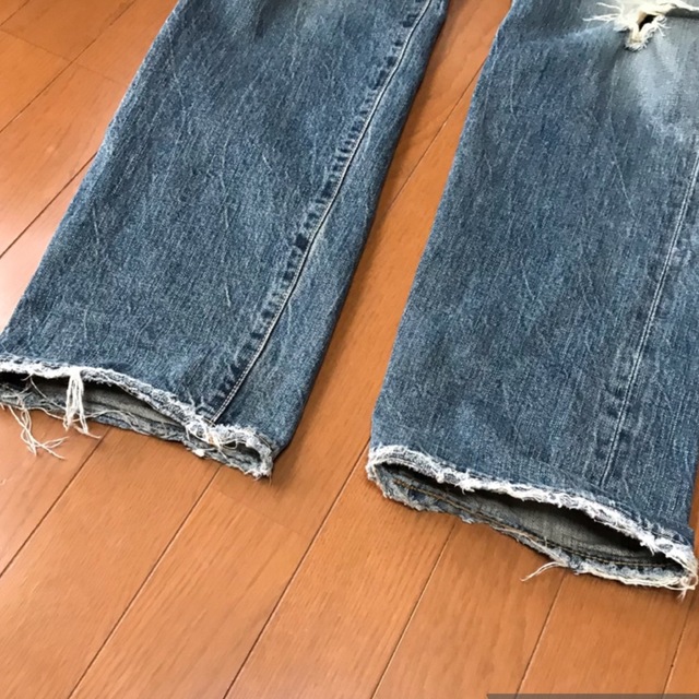 BEDWIN - エドウィン 505 赤耳 ダメージジーンズの通販 by BEDWIN - エドウィン 505 赤耳 ダメージジーンズの通販 by