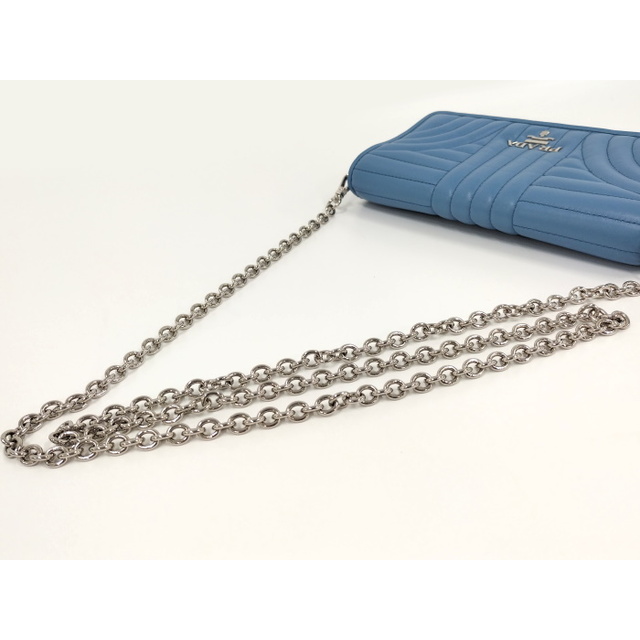 PRADA - PRADA チェーンウォレット 長財布 ポシェット PRADA - PRADA チェーンウォレット 長財布 ポシェット