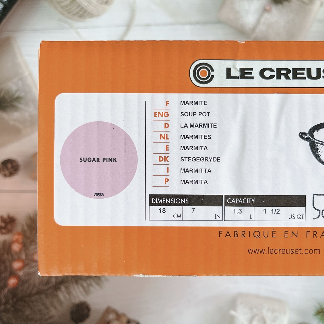 LE CREUSET - ♡ルクルーゼ マルミット シュガーピンク 新品 LE CREUSET - ♡ルクルーゼ マルミット シュガーピンク 新品