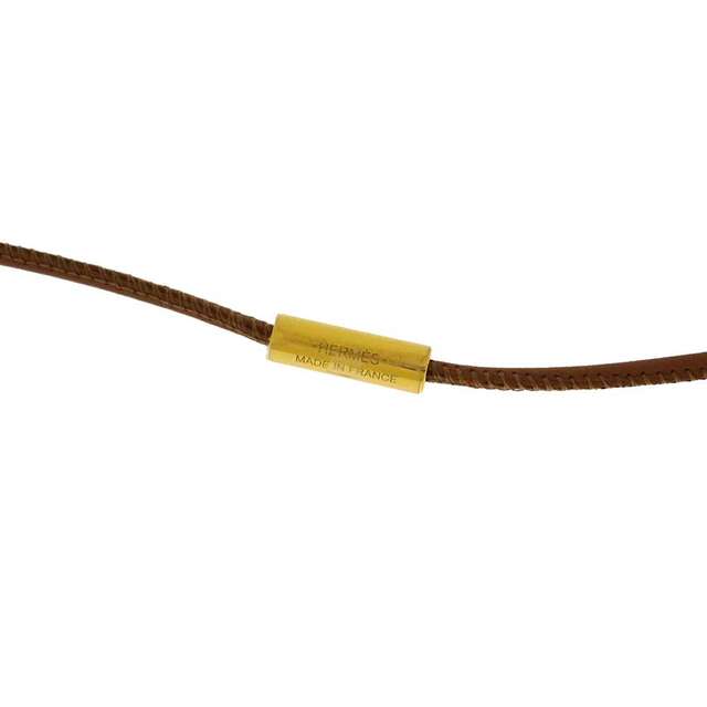 HERMES - エルメス ネックレス ループ アナーテ ゴールド/ナタ HERMES - エルメス ネックレス ループ アナーテ ゴールド/ナタ