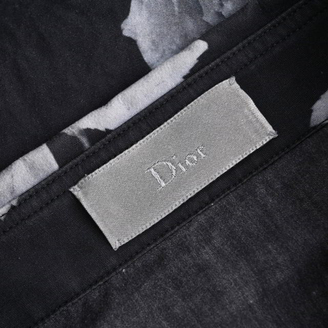 DIOR HOMME - Dior HOMME ローズプリント コットン 比翼 シャツ DIOR HOMME - Dior HOMME ローズプリント コットン 比翼 シャツ