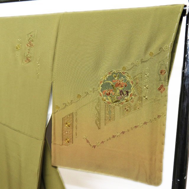 特選 訪問着 着物 未使用 汕頭刺繍 スワトウ 蘇州刺繍 L A850-9 特選 訪問着 着物 未使用 汕頭刺繍 スワトウ 蘇州刺繍 L A850-9