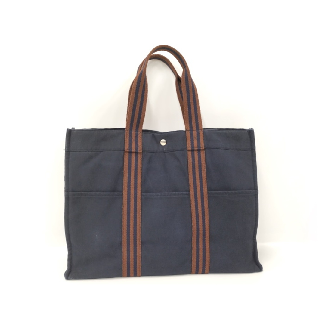HERMES - HERMES フールトゥGM ハンドバッグ キャンバス HERMES - HERMES フールトゥGM ハンドバッグ キャンバス