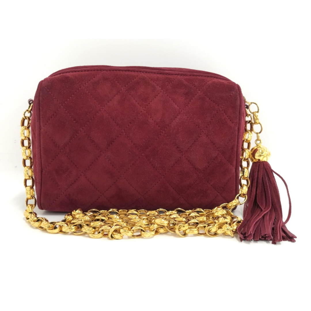 CHANEL - CHANEL チェーンショルダーバッグ タッセル スエード CHANEL - CHANEL チェーンショルダーバッグ タッセル スエード