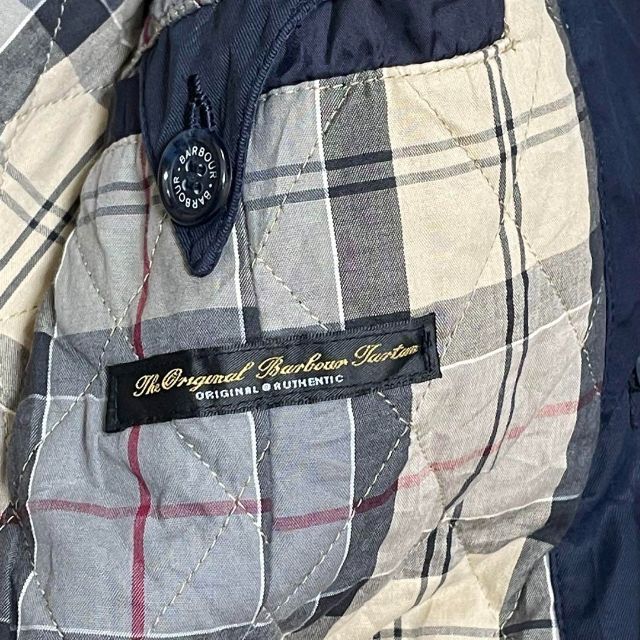 Barbour - バブアー トレンチコート チェック柄 USA古着 USA8 Barbour - バブアー トレンチコート チェック柄 USA古着 USA8
