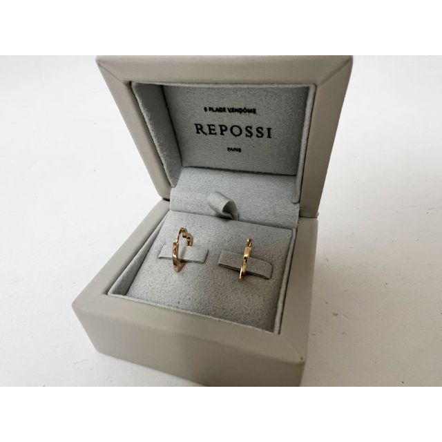 REPOSSI - レポシ アンティフェール ハート ミニピアス 18K PG REPOSSI - レポシ アンティフェール ハート ミニピアス 18K PG