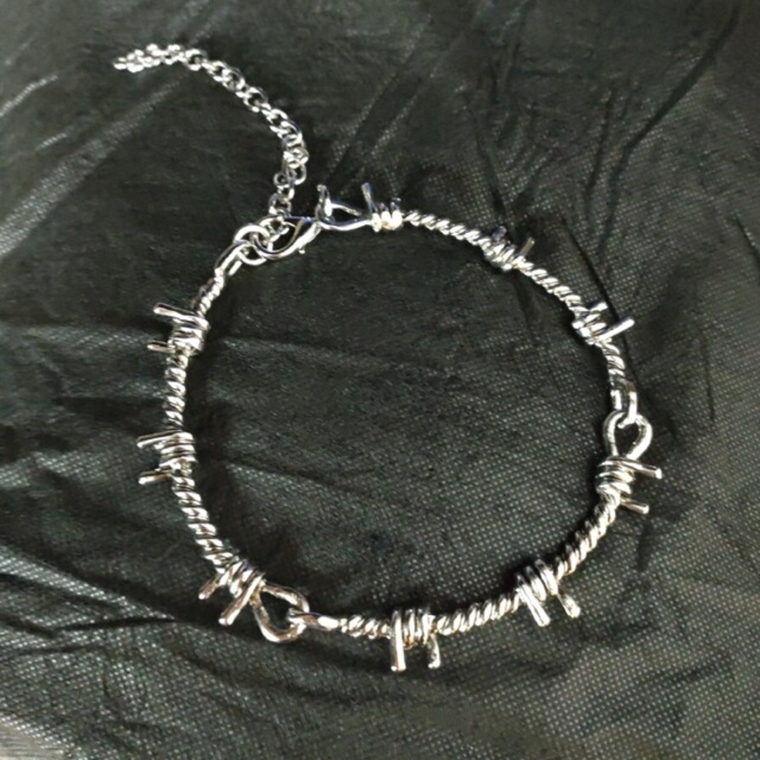 HYDE 有刺鉄線 ネックレス チョーカー silver シルバー V系 HYDE 有刺鉄線 ネックレス チョーカー silver シルバー V系