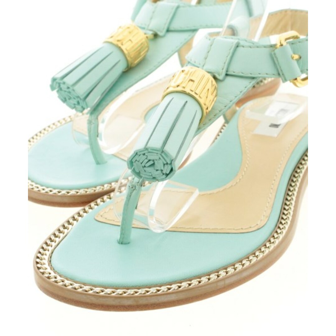 MOSCHINO モスキーノ サンダル EU36(22.5cm位) 水色系 【古着 MOSCHINO モスキーノ サンダル EU36(22.5cm位) 水色系 【古着