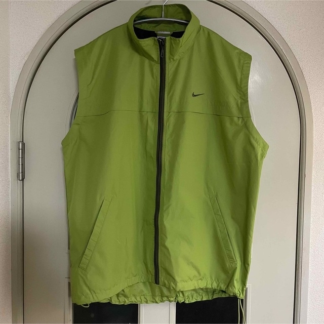 NIKE - NIKE ナイロンベスト ベスト ライトグリーン 黄緑 L の NIKE - NIKE ナイロンベスト ベスト ライトグリーン 黄緑 L の