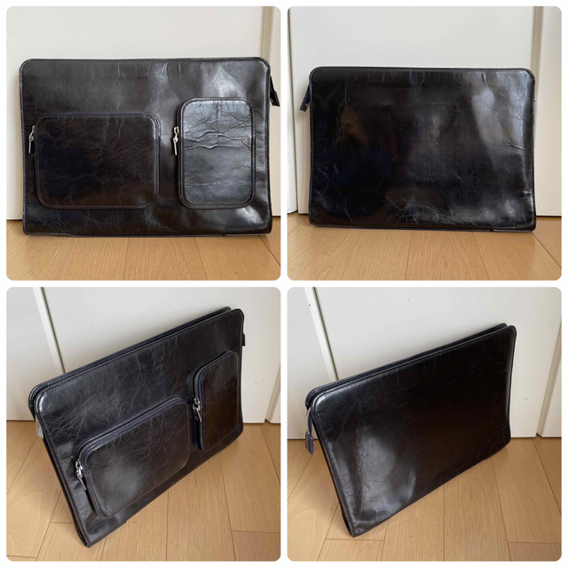 aniary - アニアリ aniary クラッチバッグ11-08002中古ネイビー aniary - アニアリ aniary クラッチバッグ11-08002中古ネイビー