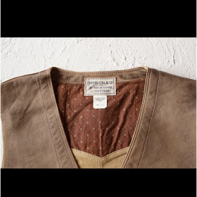 新品*RRL*限定 ハンドエンブロイダード シープスキン ベスト*S* 新品*RRL*限定 ハンドエンブロイダード シープスキン ベスト*S*
