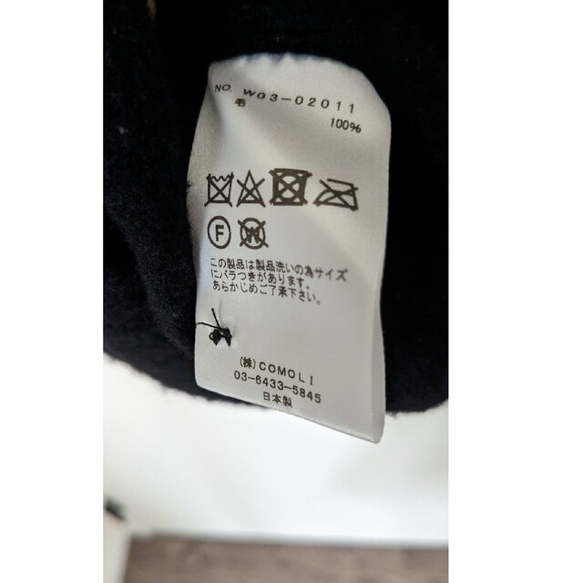 COMOLI - COMOLI 縮絨ウール ハーフジップシャツ サイズ3 22AW COMOLI - COMOLI 縮絨ウール ハーフジップシャツ サイズ3 22AW