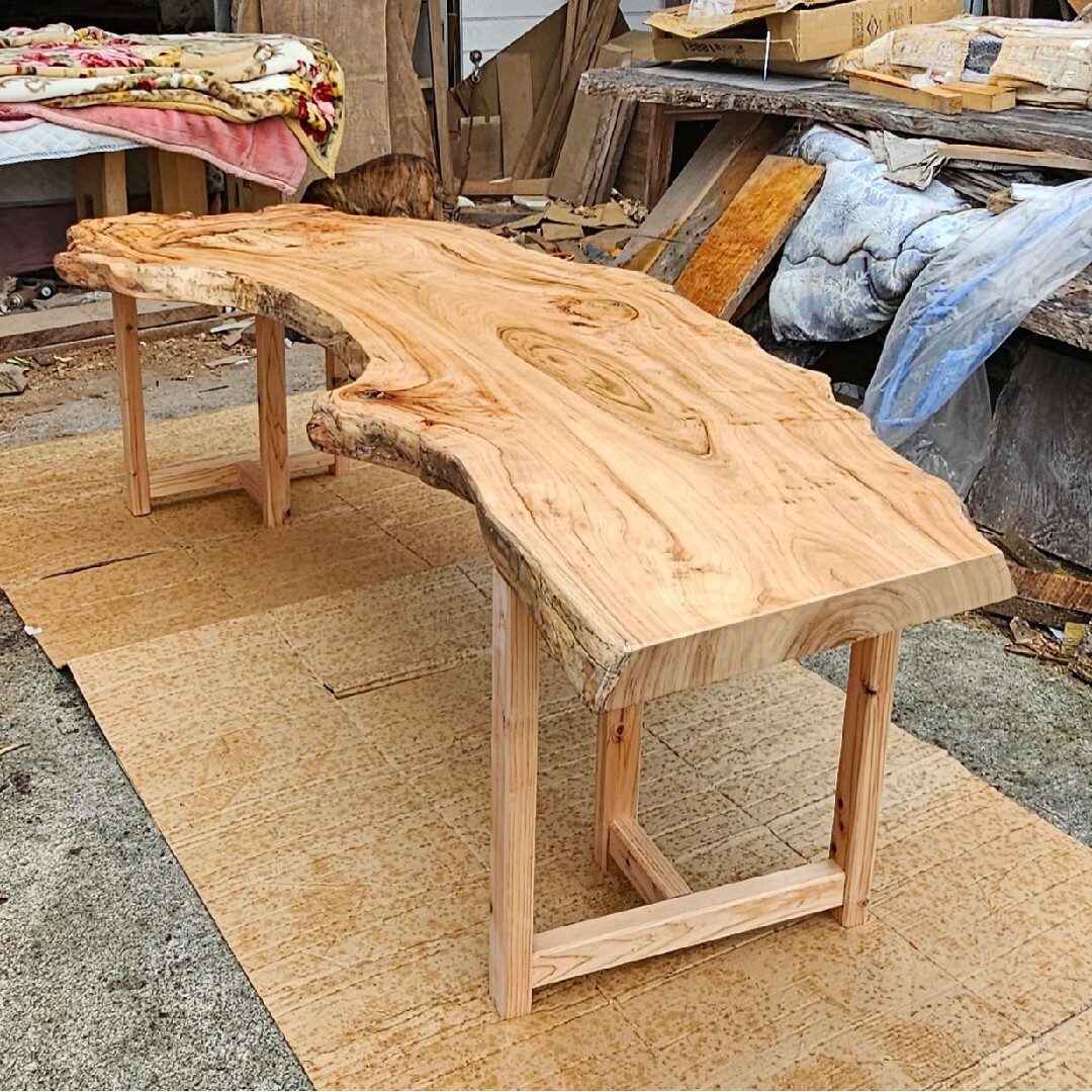 最高級 杉 一枚板 特大 ダイニングテーブル - 家具 最高級 杉 一枚板 特大 ダイニングテーブル - 家具
