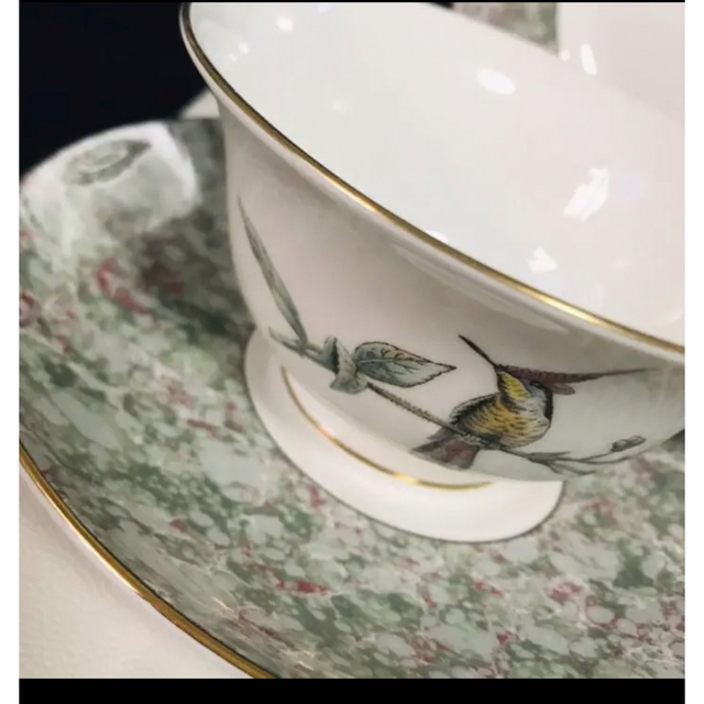 WEDGWOOD - ウェッジウッド ハミングバード ピオニー リーカップ WEDGWOOD - ウェッジウッド ハミングバード ピオニー リーカップ