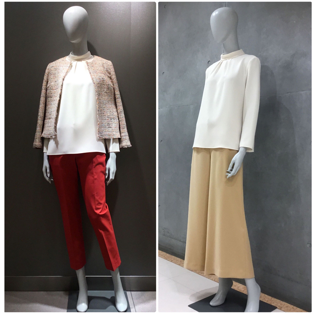 Theory luxe - theory luxe モックネックブラウス オフホワイト Theory luxe - theory luxe モックネックブラウス オフホワイト