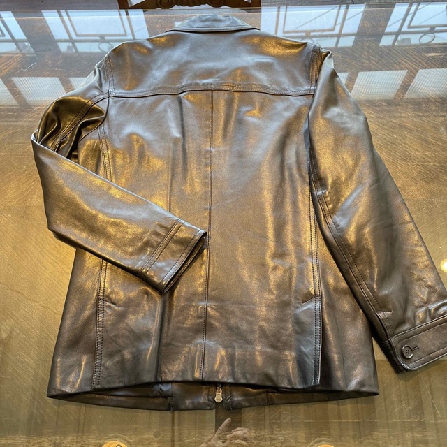 PRADA - プラダ レザージャケット/ナイロン綿入りベスト付き46(M PRADA - プラダ レザージャケット/ナイロン綿入りベスト付き46(M