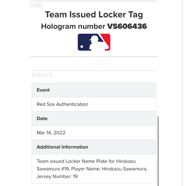 MLB - レア 千葉ロッテマリーンズ 沢村拓一 2021年 ロッカー MLB - レア 千葉ロッテマリーンズ 沢村拓一 2021年 ロッカー
