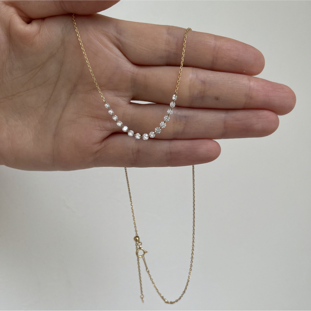 レーザーホールダイヤモンド 計1.00ct ネックレス K18 YG レーザーホールダイヤモンド 計1.00ct ネックレス K18 YG