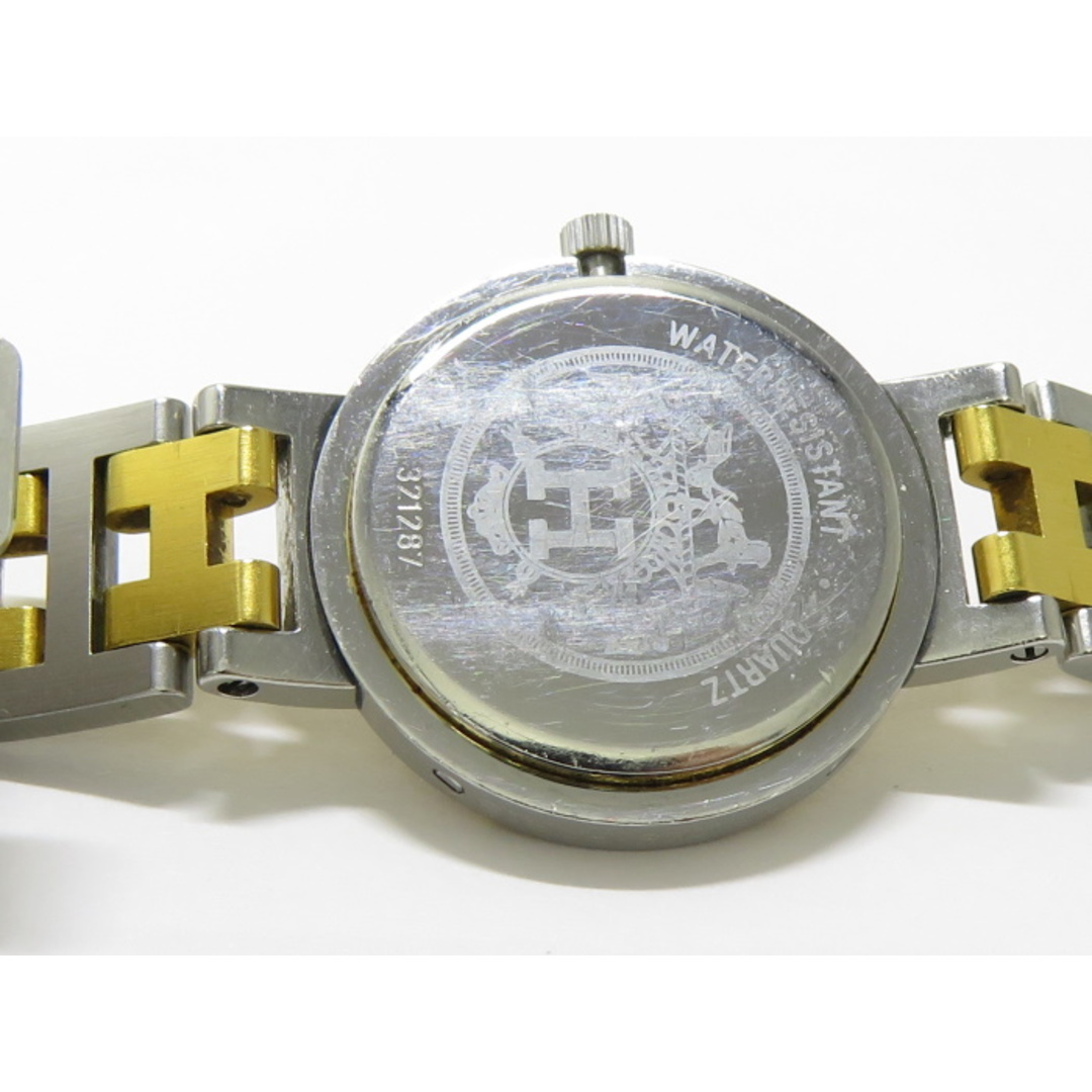 HERMES レディース 腕時計 クリッパー コンビ クオーツ SS GP HERMES レディース 腕時計 クリッパー コンビ クオーツ SS GP
