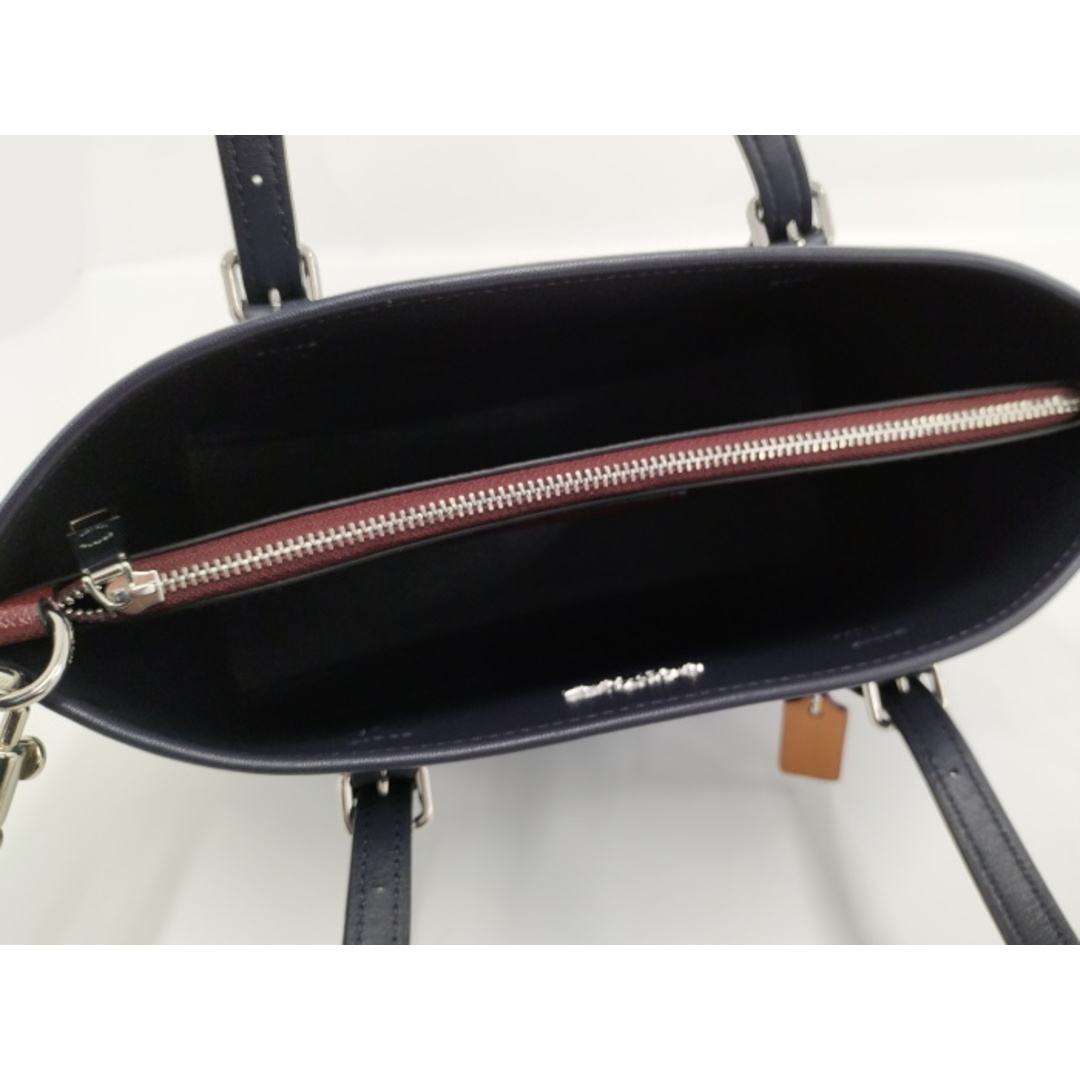 COACH - COACH 2WAY ショルダーバッグ キャンバス ブルーの通販 COACH - COACH 2WAY ショルダーバッグ キャンバス ブルーの通販