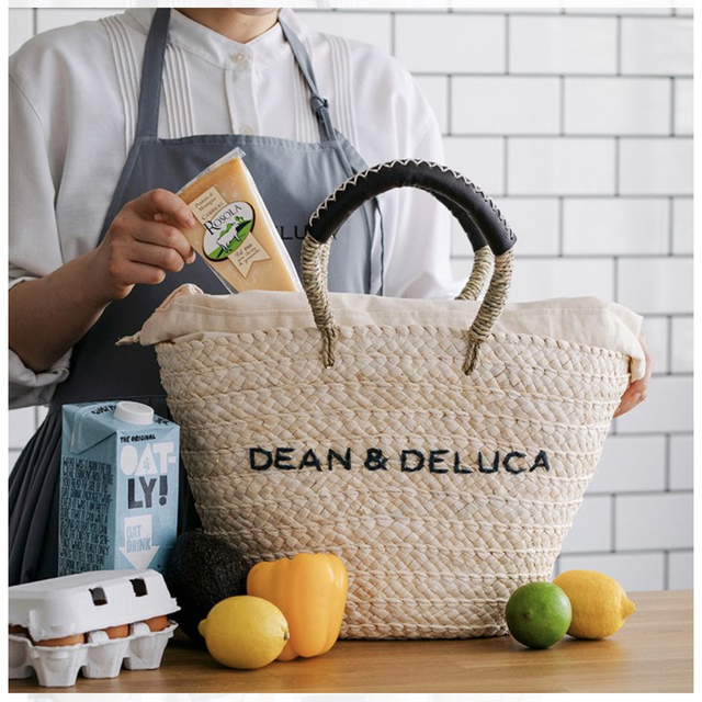DEAN & DELUCA - DEAN &DELUCAかごバッグ大のみの通販 by いちご DEAN & DELUCA - DEAN &DELUCAかごバッグ大のみの通販 by いちご
