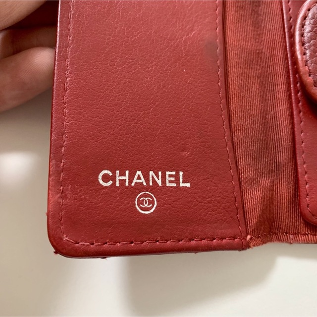 CHANEL マトラッセ キーケース キャビアスキン 赤 レッド 6連 CHANEL マトラッセ キーケース キャビアスキン 赤 レッド 6連