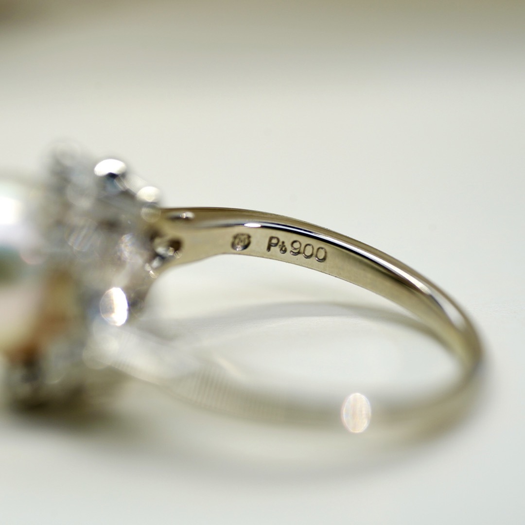 MIKIMOTO - ミキモト アコヤ パール ダイヤ リング 8.2mmの通販 MIKIMOTO - ミキモト アコヤ パール ダイヤ リング 8.2mmの通販