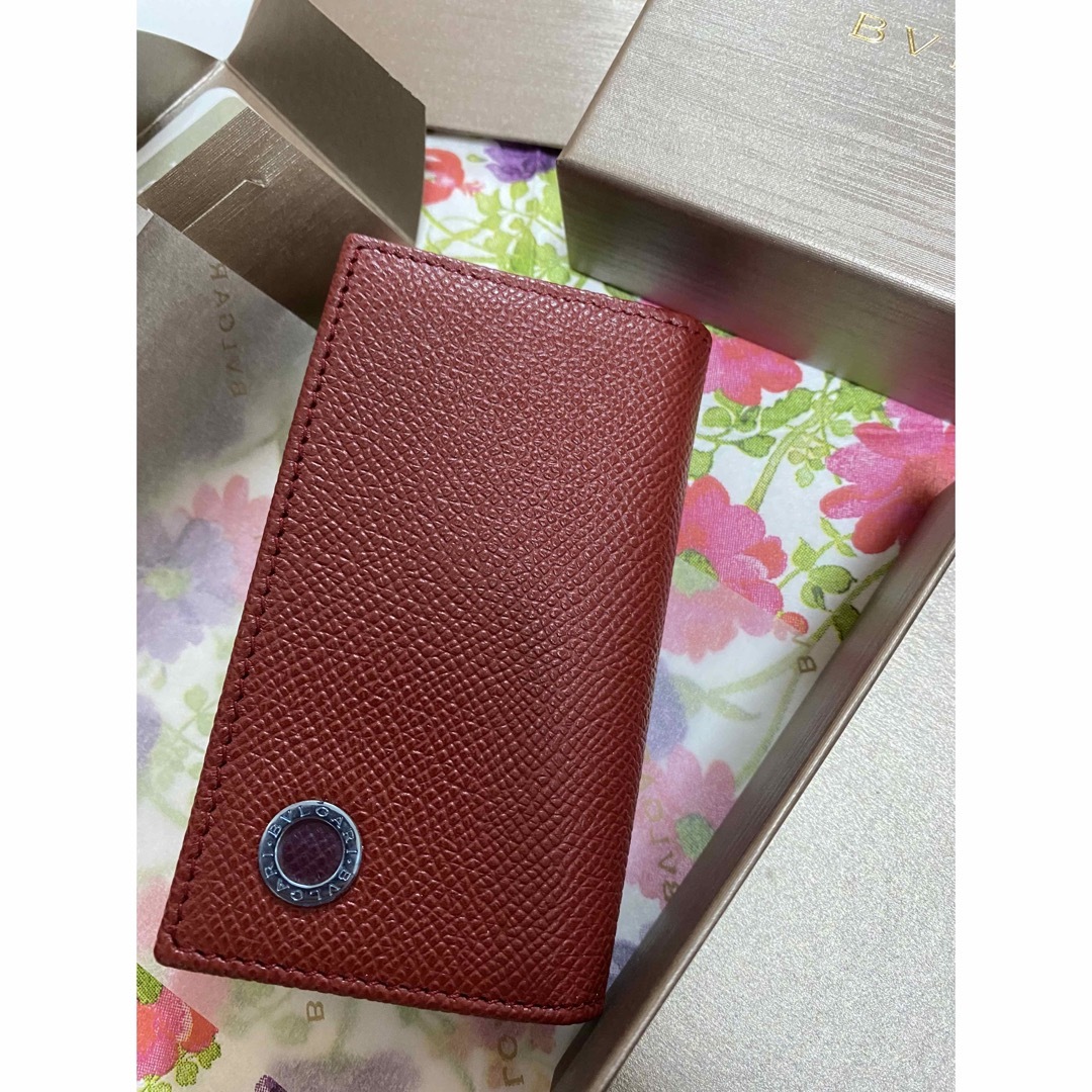 BVLGARI - 新品未使用 BVLGARI ブルガリ キーケース 赤 ボルドー BVLGARI - 新品未使用 BVLGARI ブルガリ キーケース 赤 ボルドー