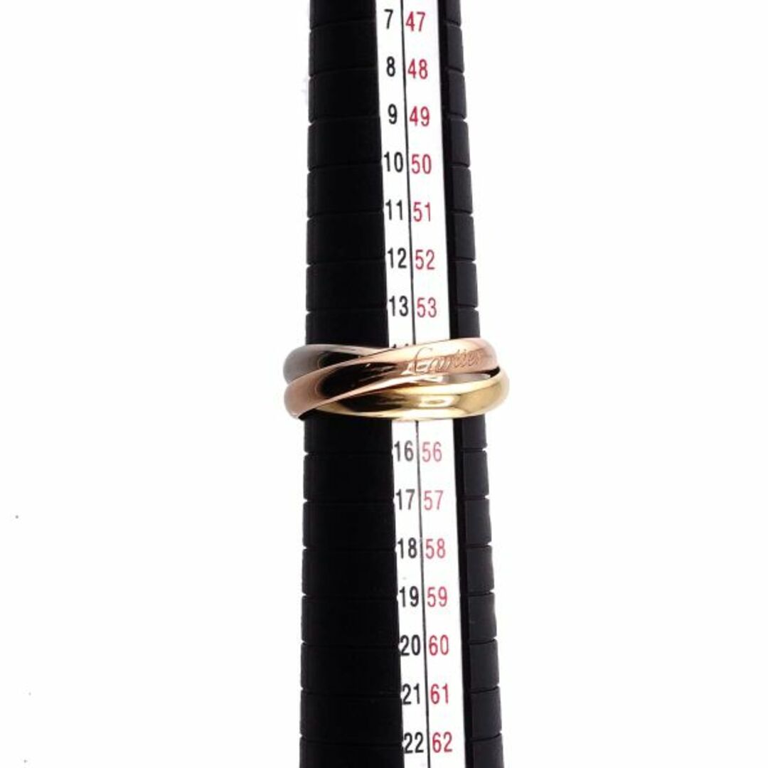 カルティエ Cartier トリニティ MM #55 リング K18 YG WG PG 3連 カルティエ Cartier トリニティ MM #55 リング K18 YG WG PG 3連