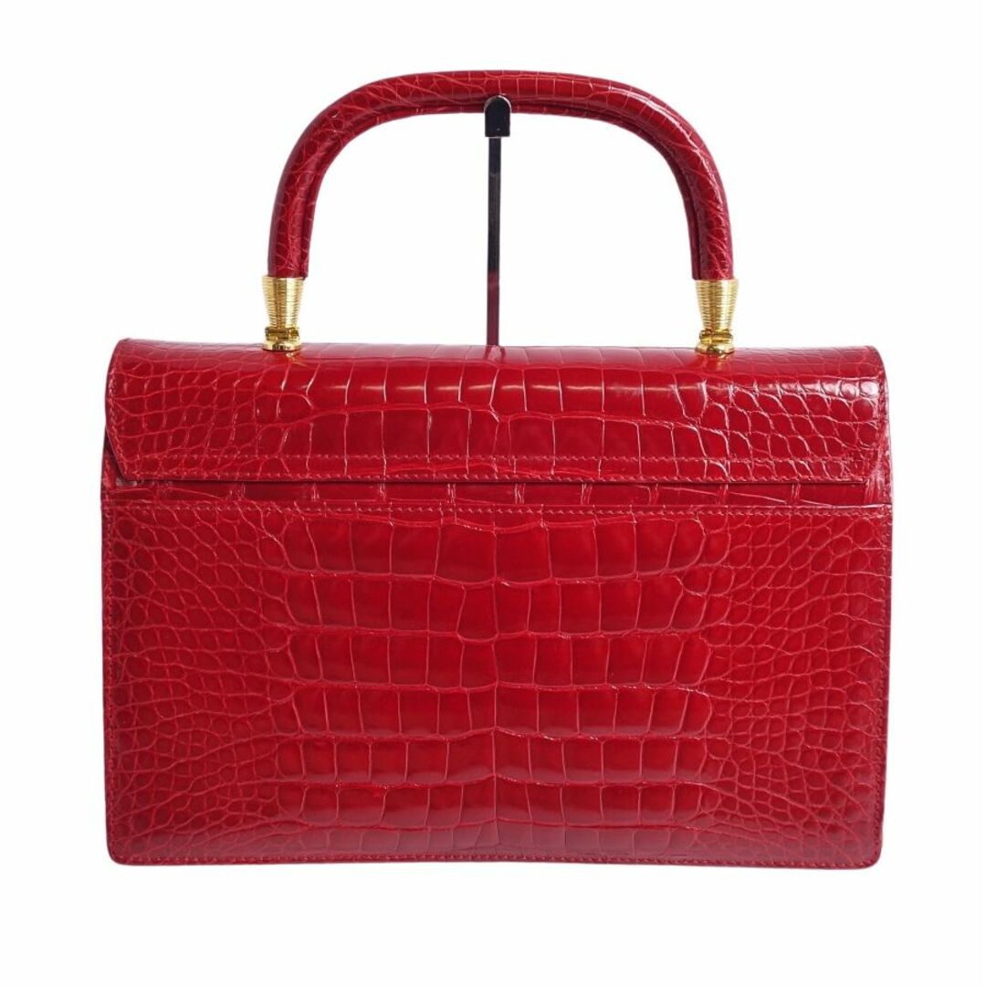 美品 アリゼ alize バッグ ハンドバッグ シャイニークロコ 美品 アリゼ alize バッグ ハンドバッグ シャイニークロコ