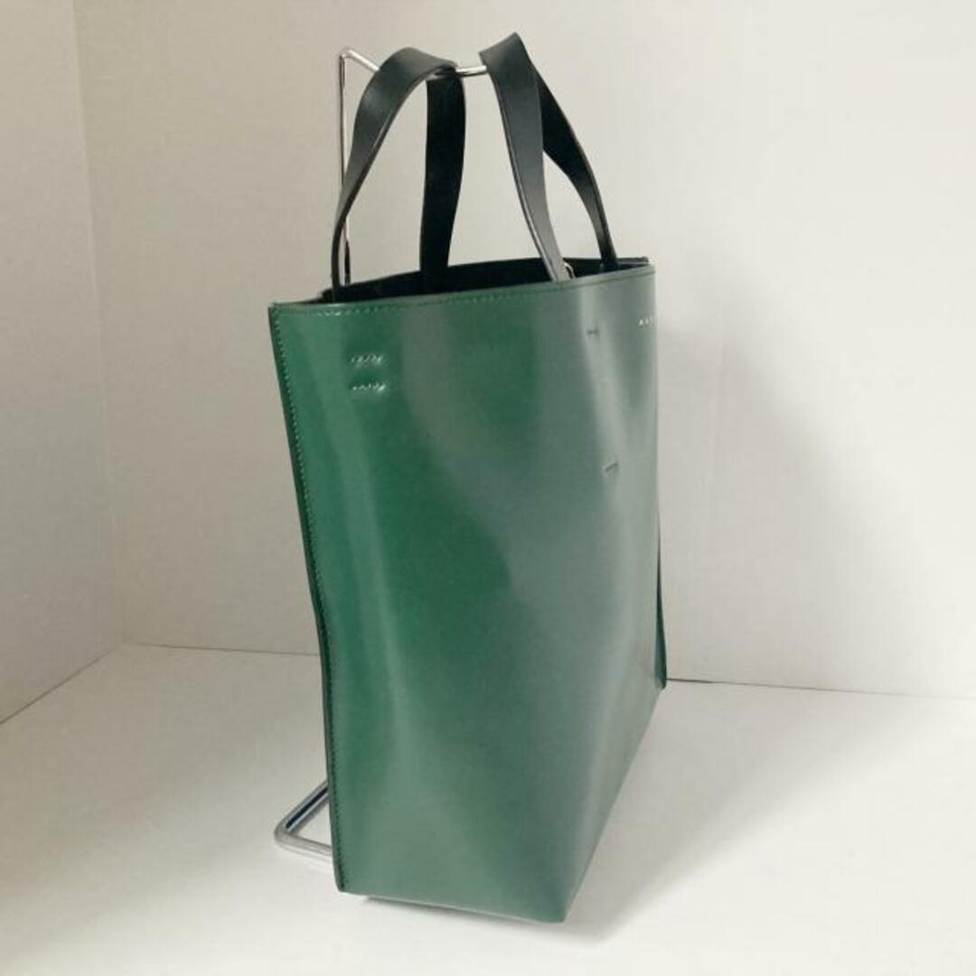 マルニ トートバッグ グリーン×ブルー マルニ トートバッグ グリーン×ブルー