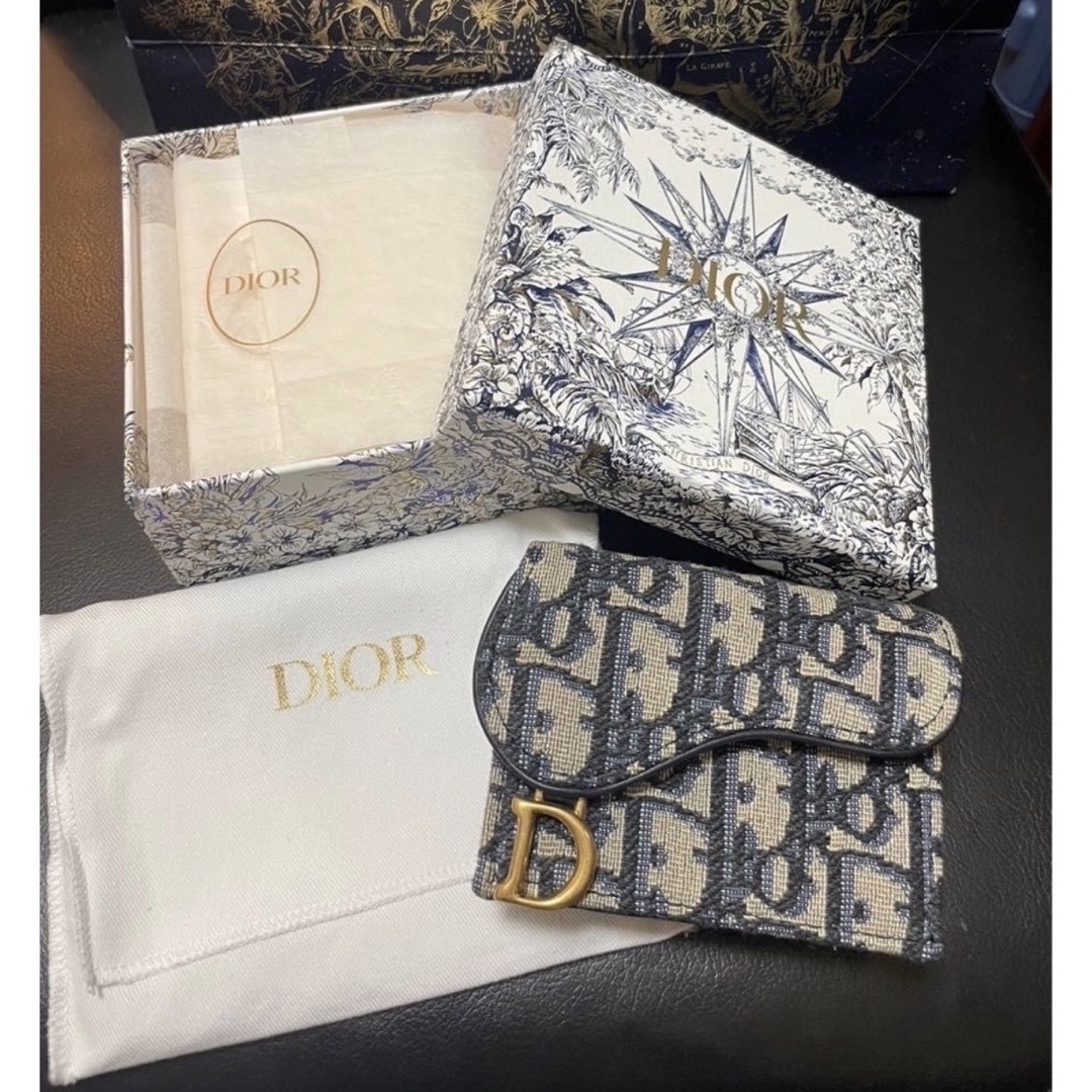 Christian Dior - DIOR お財布 サドル コンパクトウォレット 未 Christian Dior - DIOR お財布 サドル コンパクトウォレット 未