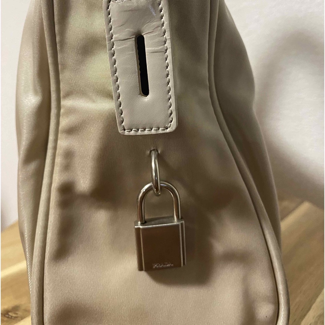 PRADA プラダ ナイロンハンドバッグ ピンクベージュ系 PRADA プラダ ナイロンハンドバッグ ピンクベージュ系