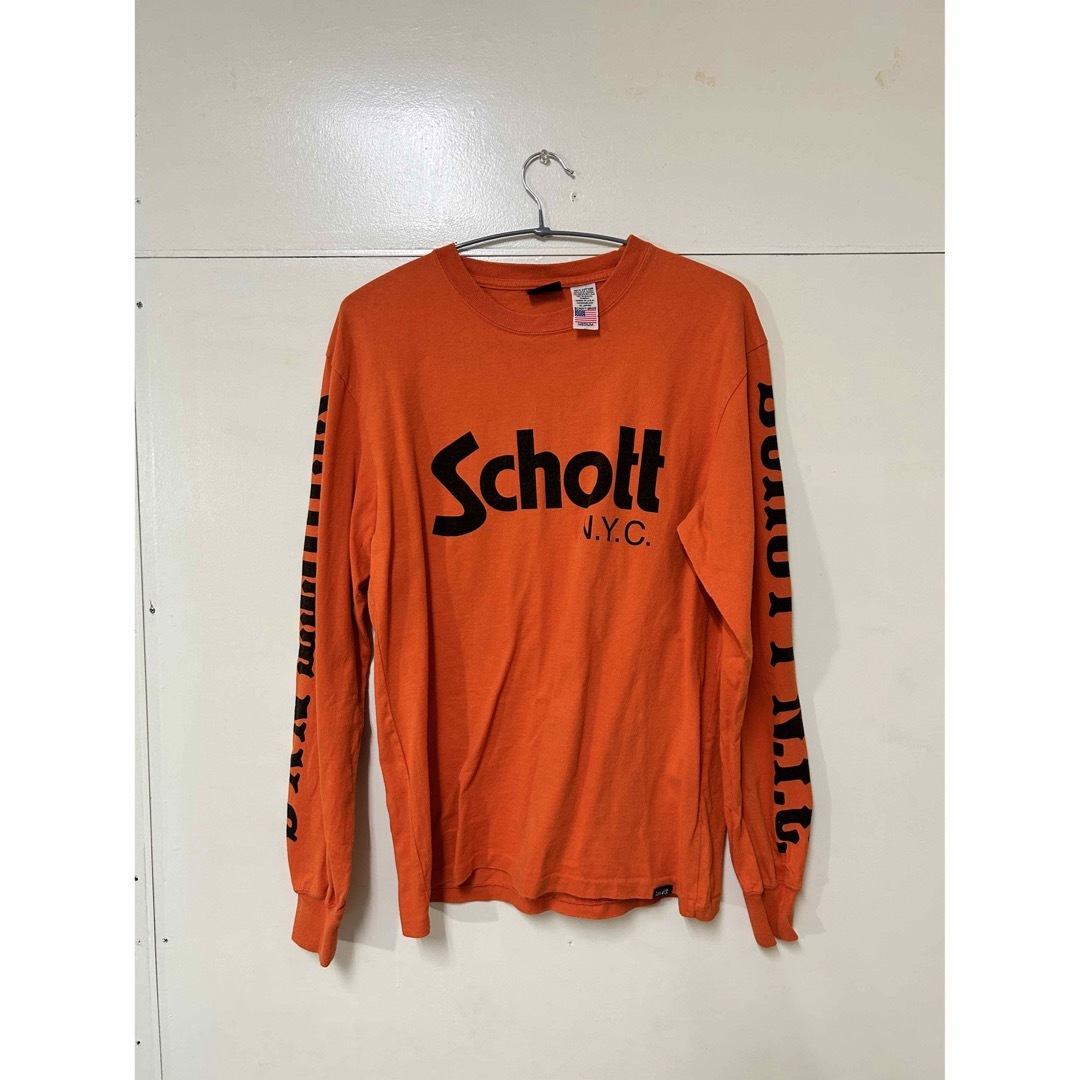 schott - Schott ロンt 大人気オレンジの通販 by 古着・ビック schott - Schott ロンt 大人気オレンジの通販 by 古着・ビック