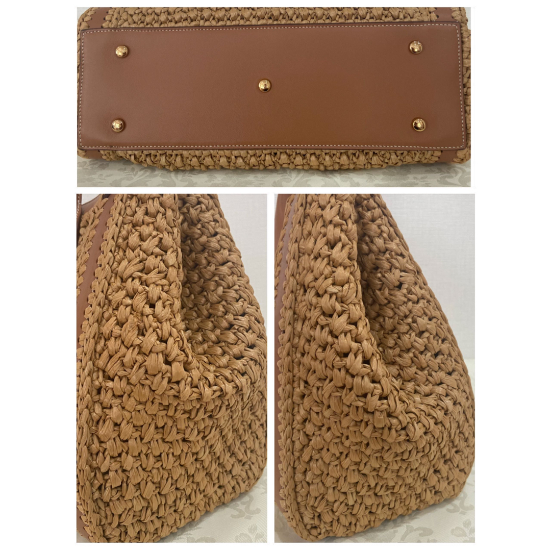 TOD'S - 【極美品】トッズ Tod's トートバッグ ラフィア TOD'S - 【極美品】トッズ Tod's トートバッグ ラフィア