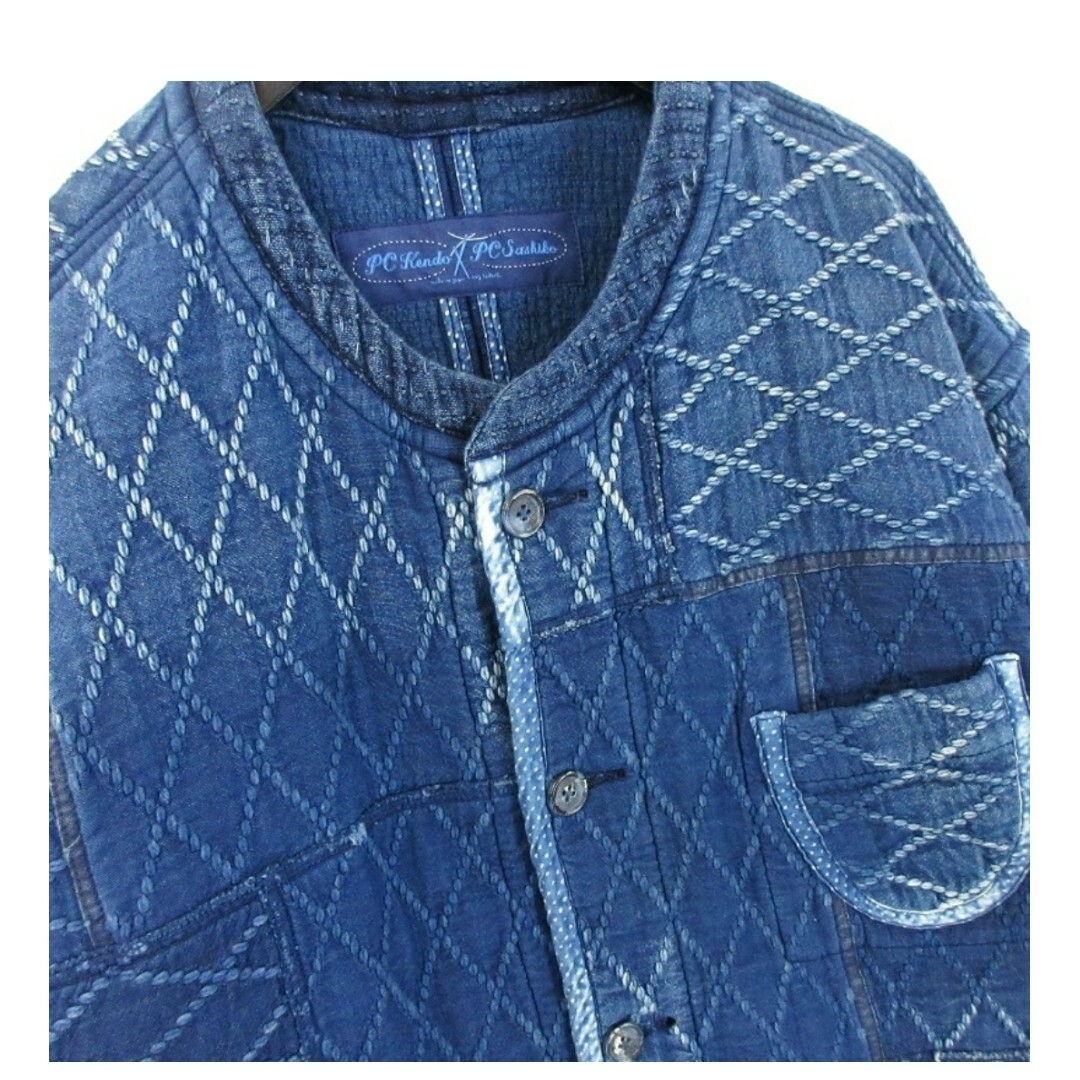美品☆ポータークラシック☆porter classic☆ノーカラージャケット 美品☆ポータークラシック☆porter classic☆ノーカラージャケット