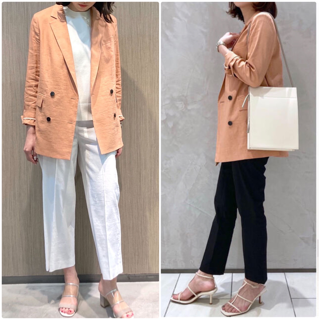 Theory - theory 21SS Crunch ダブルジャケット ワイドパンツ Theory - theory 21SS Crunch ダブルジャケット ワイドパンツ