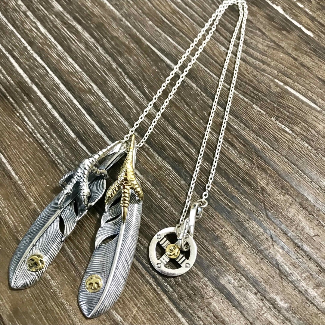 goro's - silver925 金爪フェザー 銀爪フェザー ネックレス goro's - silver925 金爪フェザー 銀爪フェザー ネックレス