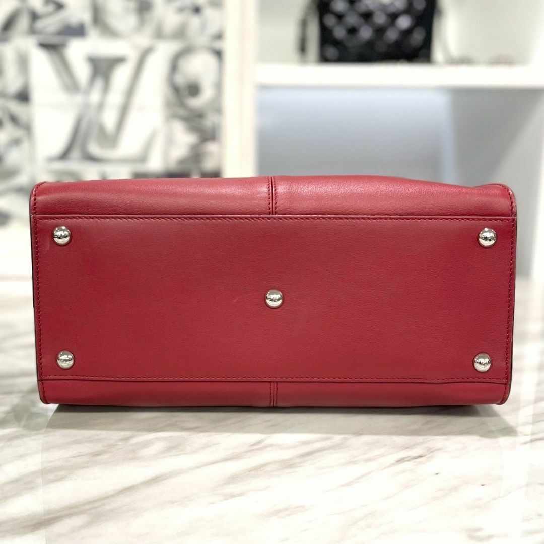 FENDI - 美品☆ フェンディ ピーカブー エックスライト 赤 2way FENDI - 美品☆ フェンディ ピーカブー エックスライト 赤 2way