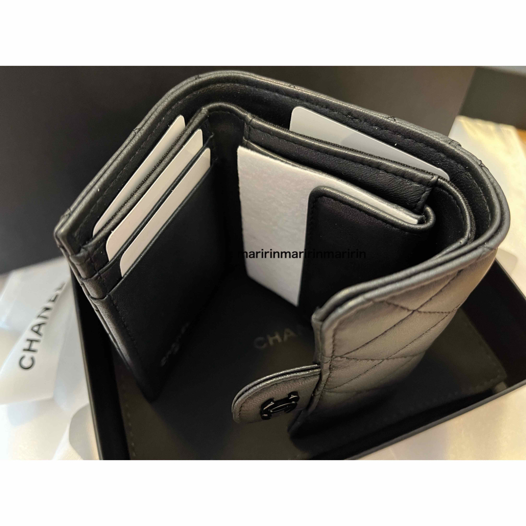 CHANEL - CHANEL so Black 財布 ミニ財布 オールブラックの通販 CHANEL - CHANEL so Black 財布 ミニ財布 オールブラックの通販