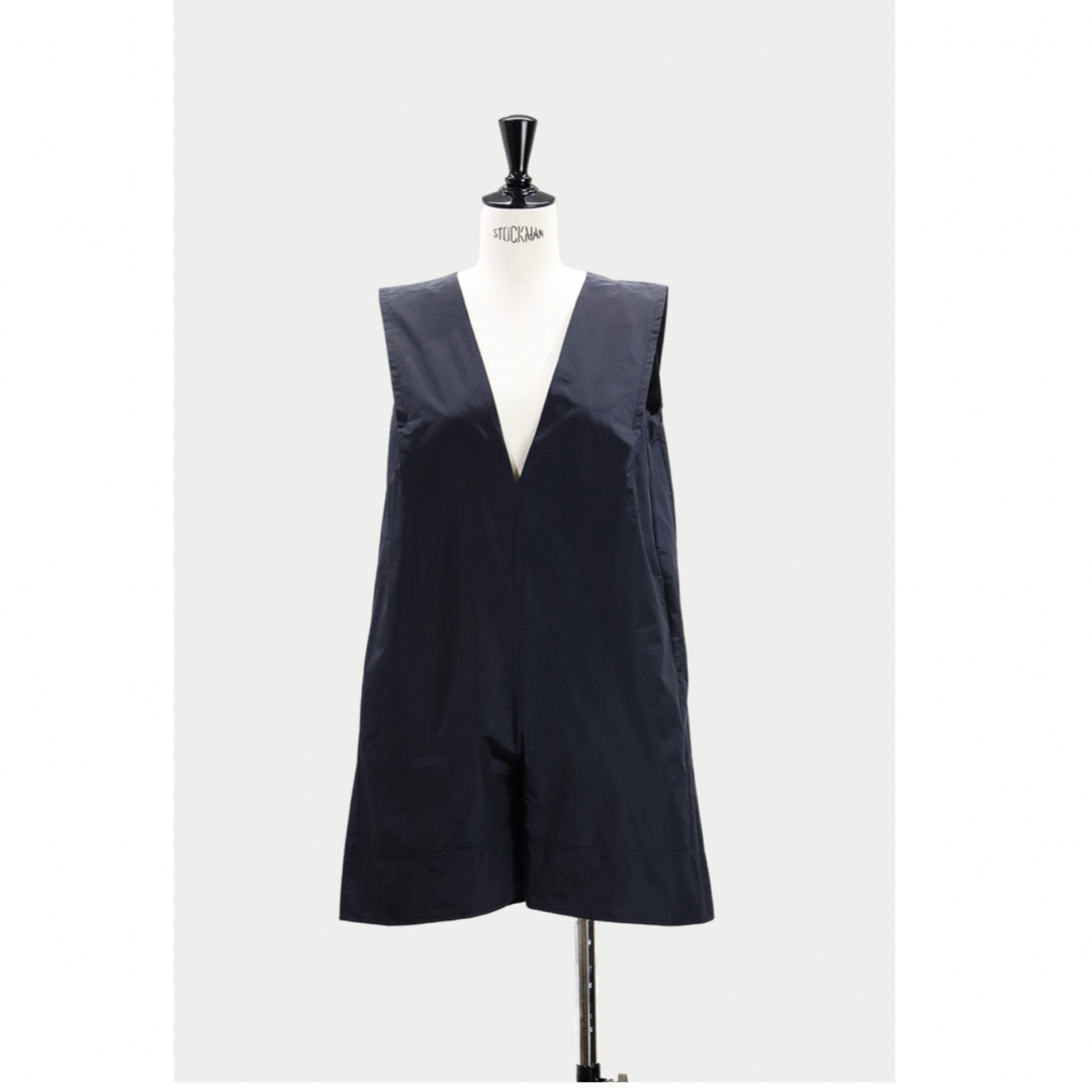新品・未使用】MACHATT♡ タックロンパース ブラック 新品・未使用】MACHATT♡ タックロンパース ブラック