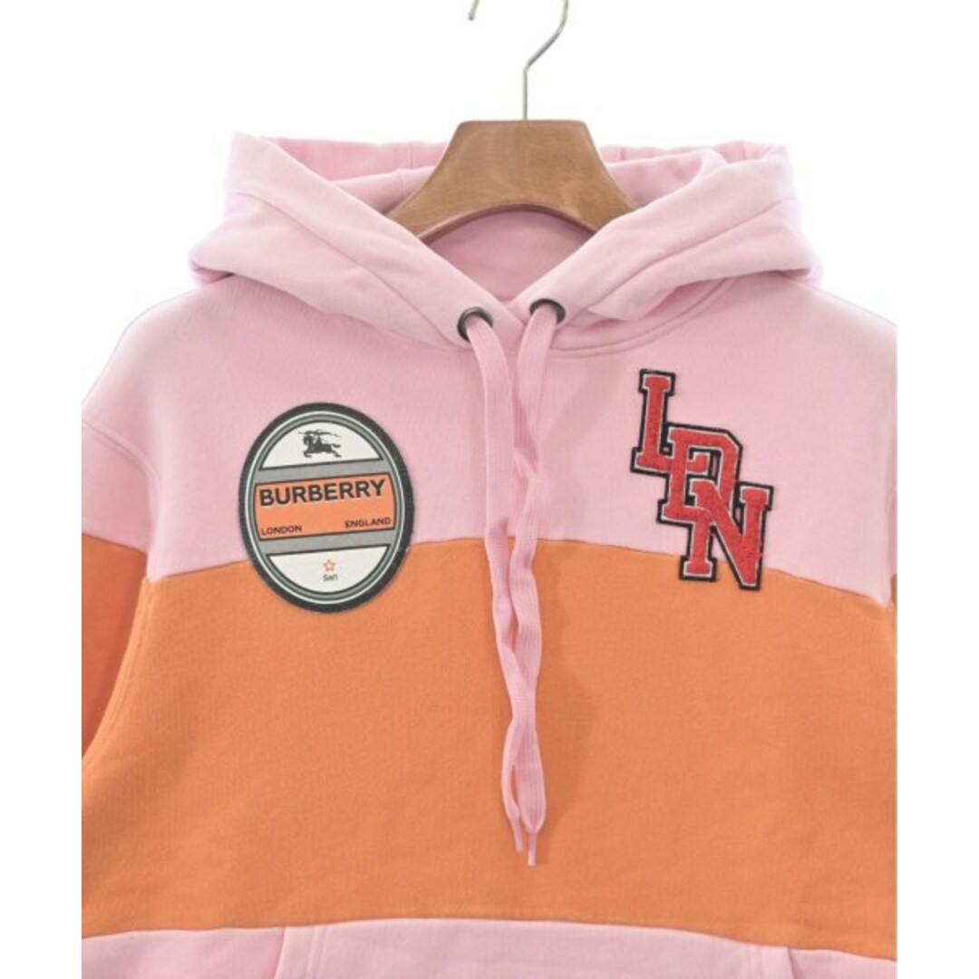 BURBERRY - BURBERRY バーバリー パーカー XS ピンクxオレンジ BURBERRY - BURBERRY バーバリー パーカー XS ピンクxオレンジ