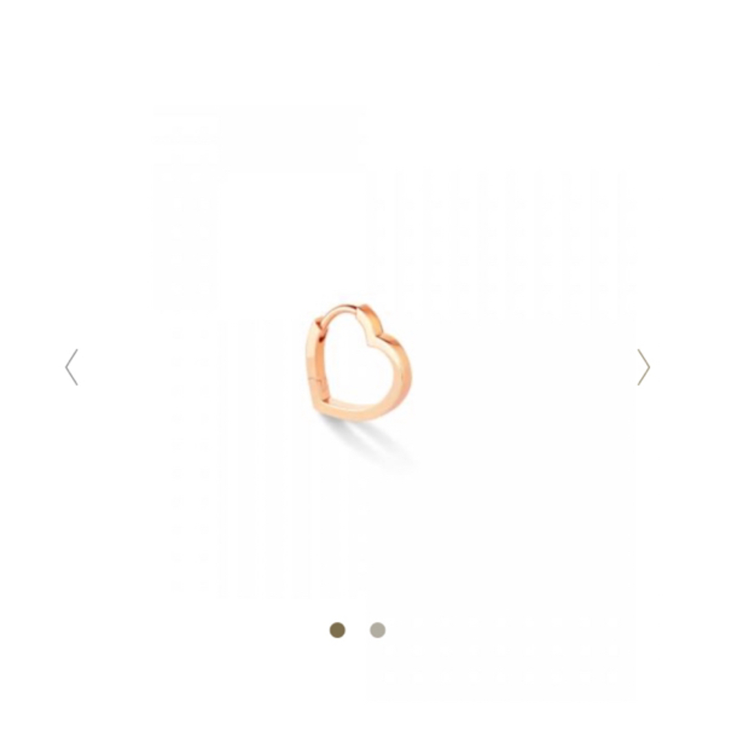 REPOSSI - REPOSSI Antifer ハートスモール フープイアリング REPOSSI - REPOSSI Antifer ハートスモール フープイアリング