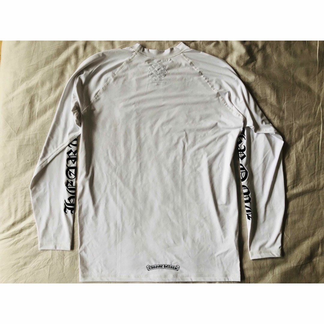 Chrome Hearts - 本物クロムハーツラッシュガードL白ロンTシャツ Chrome Hearts - 本物クロムハーツラッシュガードL白ロンTシャツ