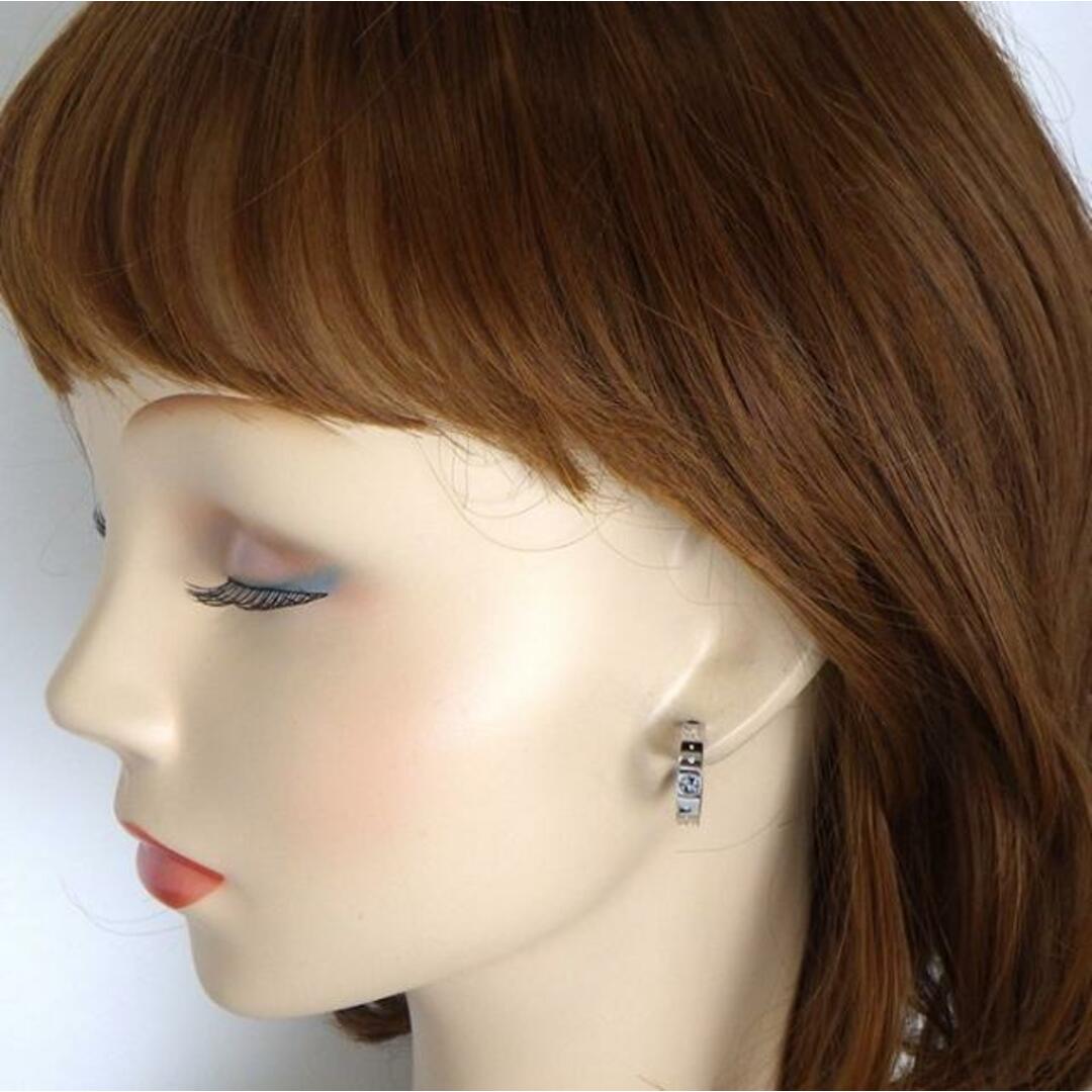 GUCCI - グッチ GUCCI フープ ピアス アイコン GG ロゴ K18WG GUCCI - グッチ GUCCI フープ ピアス アイコン GG ロゴ K18WG