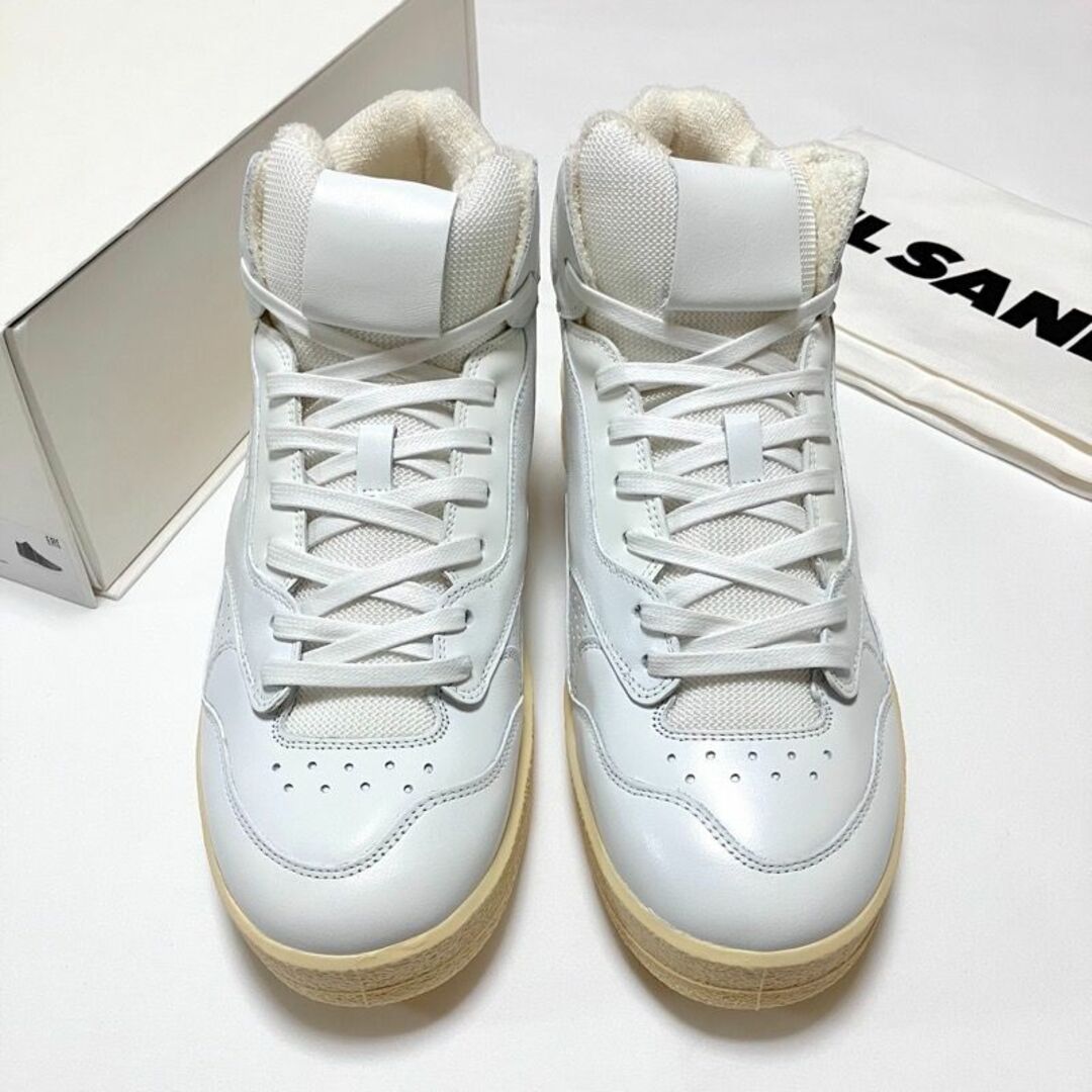 JIL SANDER - 新品 42 22aw JIL SANDER ハイカットロゴ JIL SANDER - 新品 42 22aw JIL SANDER ハイカットロゴ